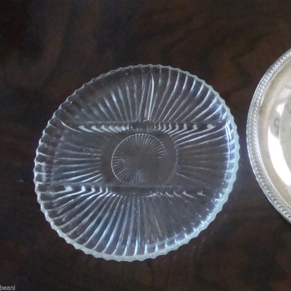 Dining | Vintage Round Glass Serving Relish Appetizer Dish | Poshmark